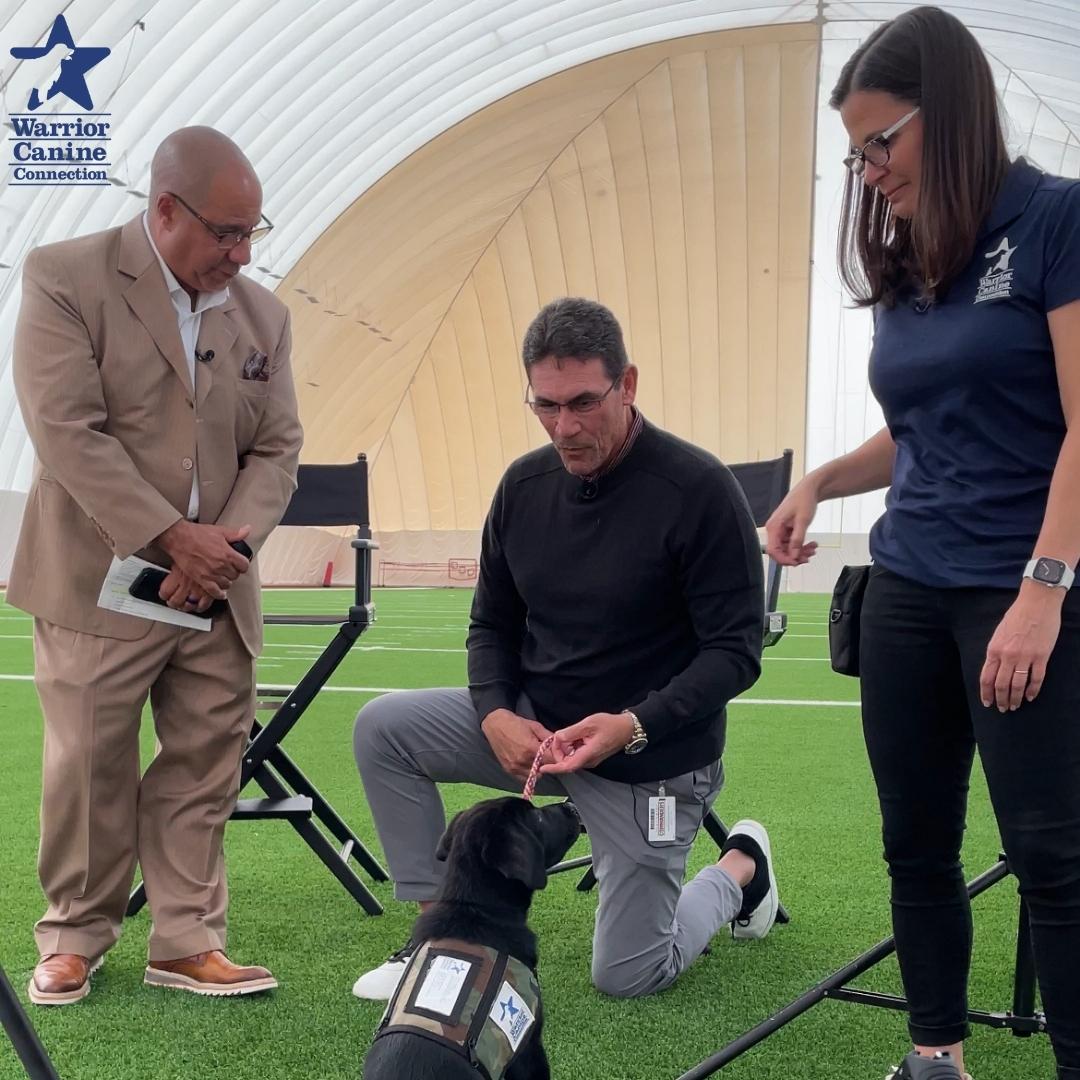 'Chief' the dog is helping veterans in honor of Ron Rivera's late dad ...